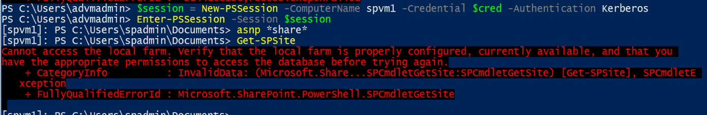 Cannot Execute Sharepoint Powershell Commands From Remote Powershell Microsoft Community Hub